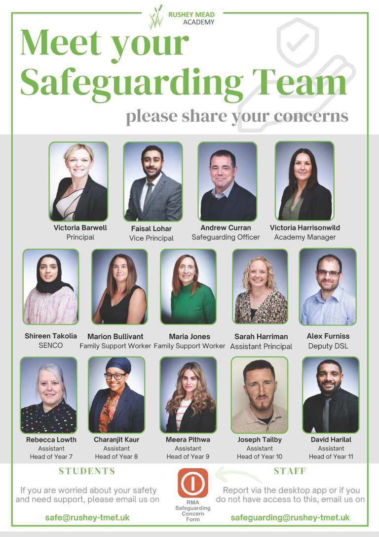 Safe at Rushey – Rushey Mead Academy | TMET Leicester MAT